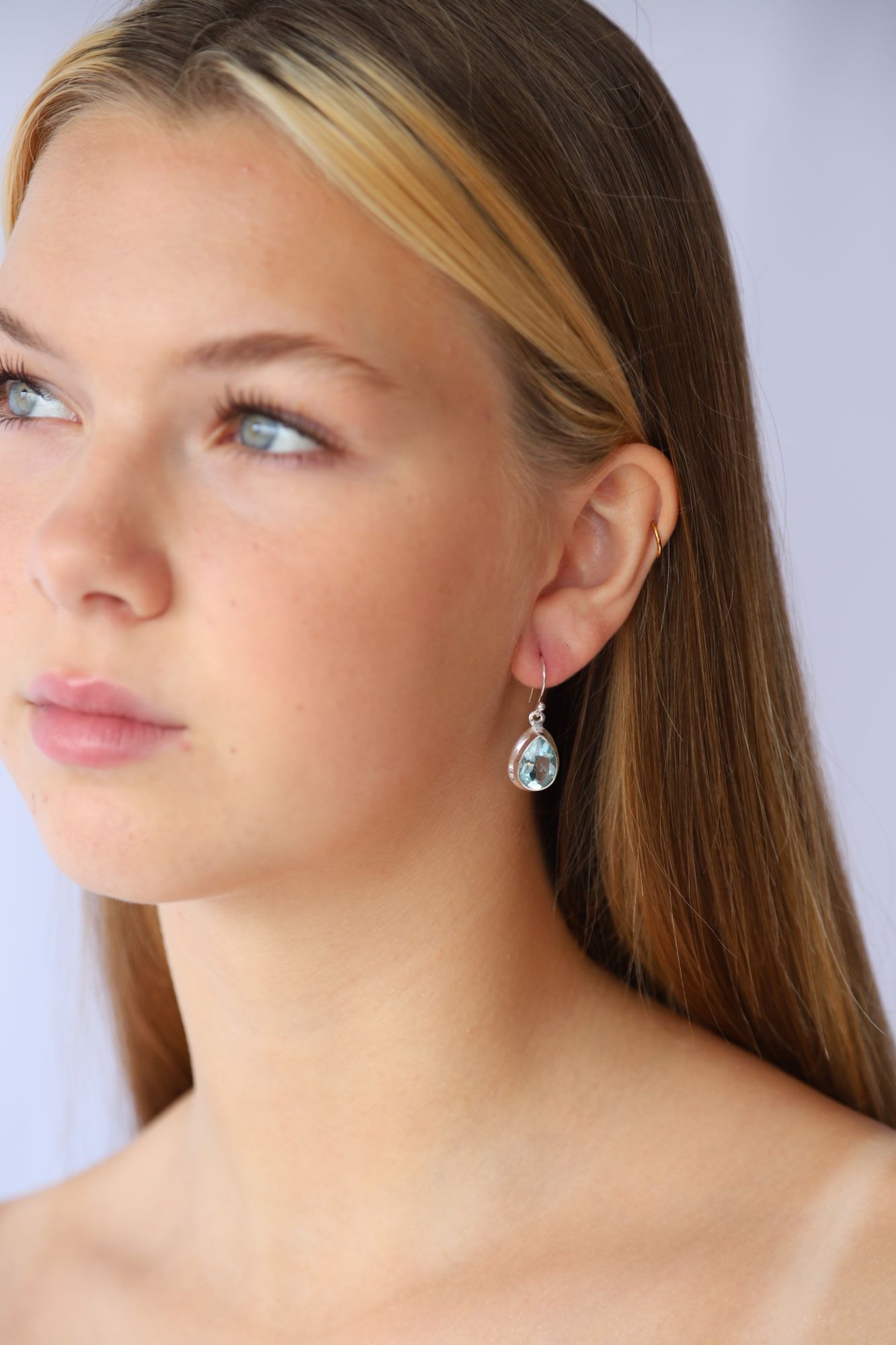 Faceted Blue Topaz Teardrops – Tree of Life