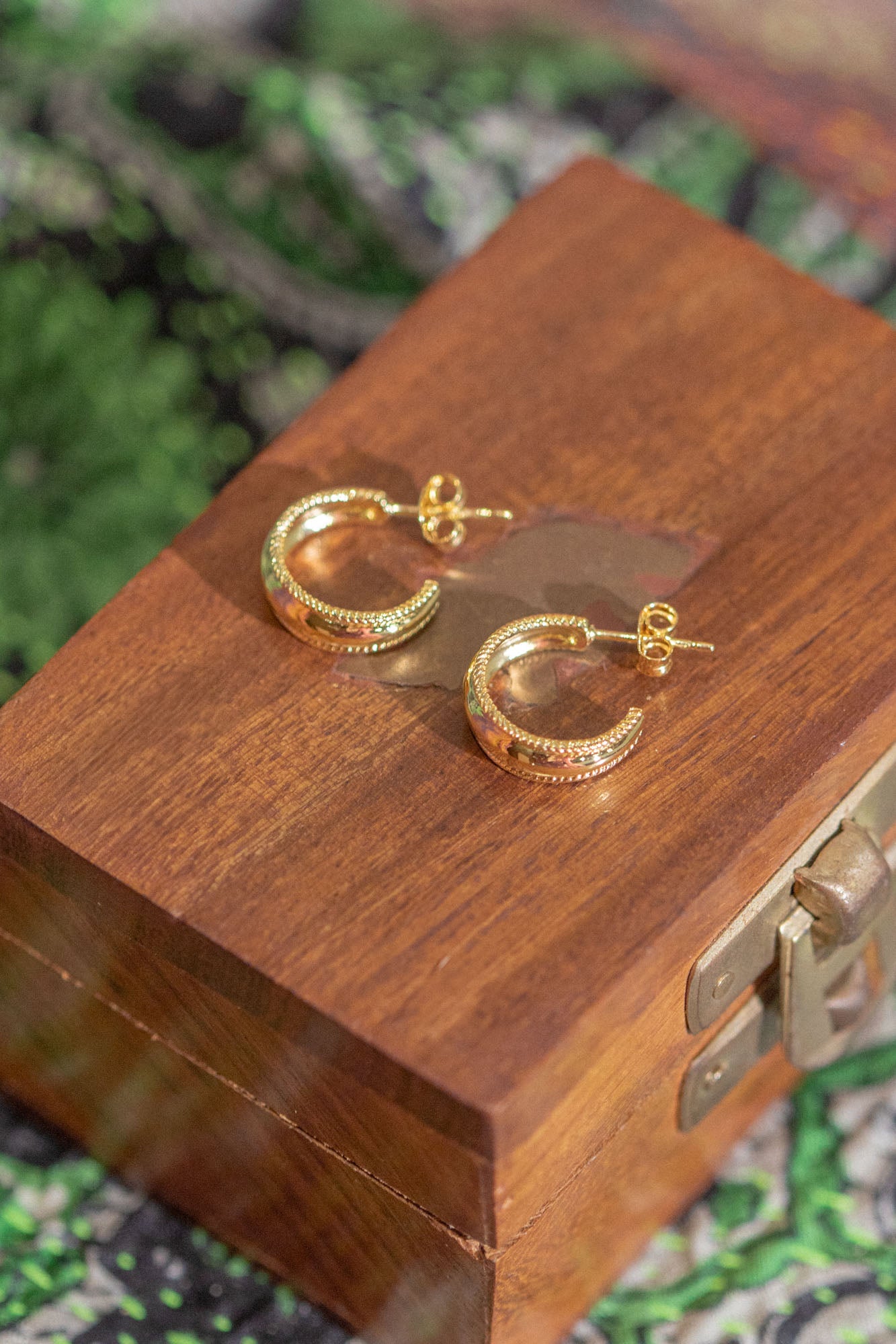 Gold Jila Stud Hoops – Tree of Life