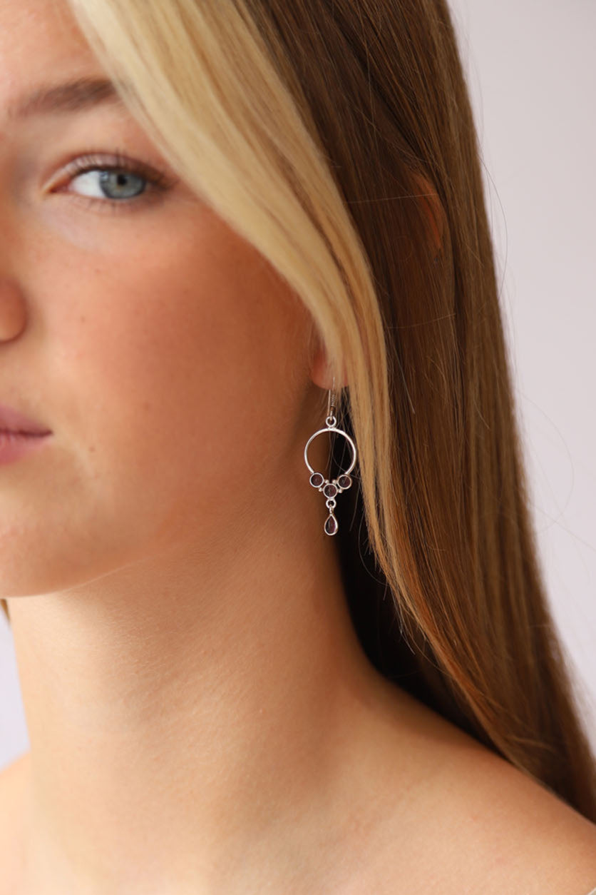 Amethyst Suki Earrings – Tree of Life