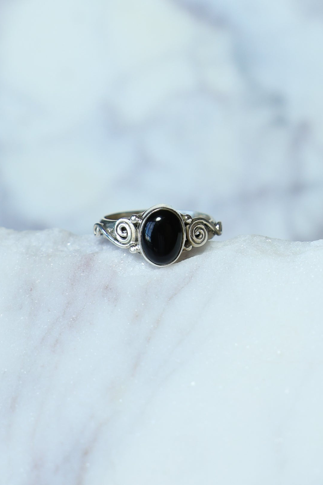 Black Onyx Asher Ring – Tree of Life