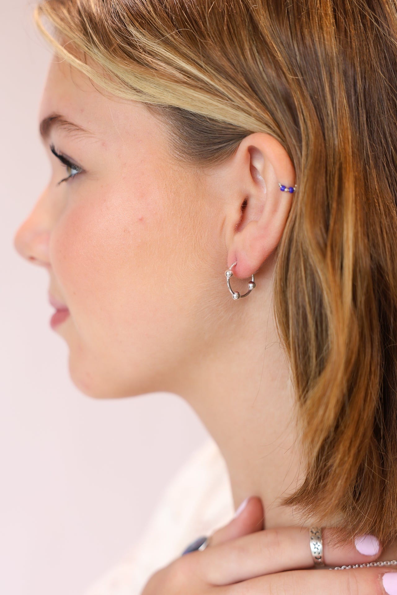 Trio Bead Hoops – Tree of Life