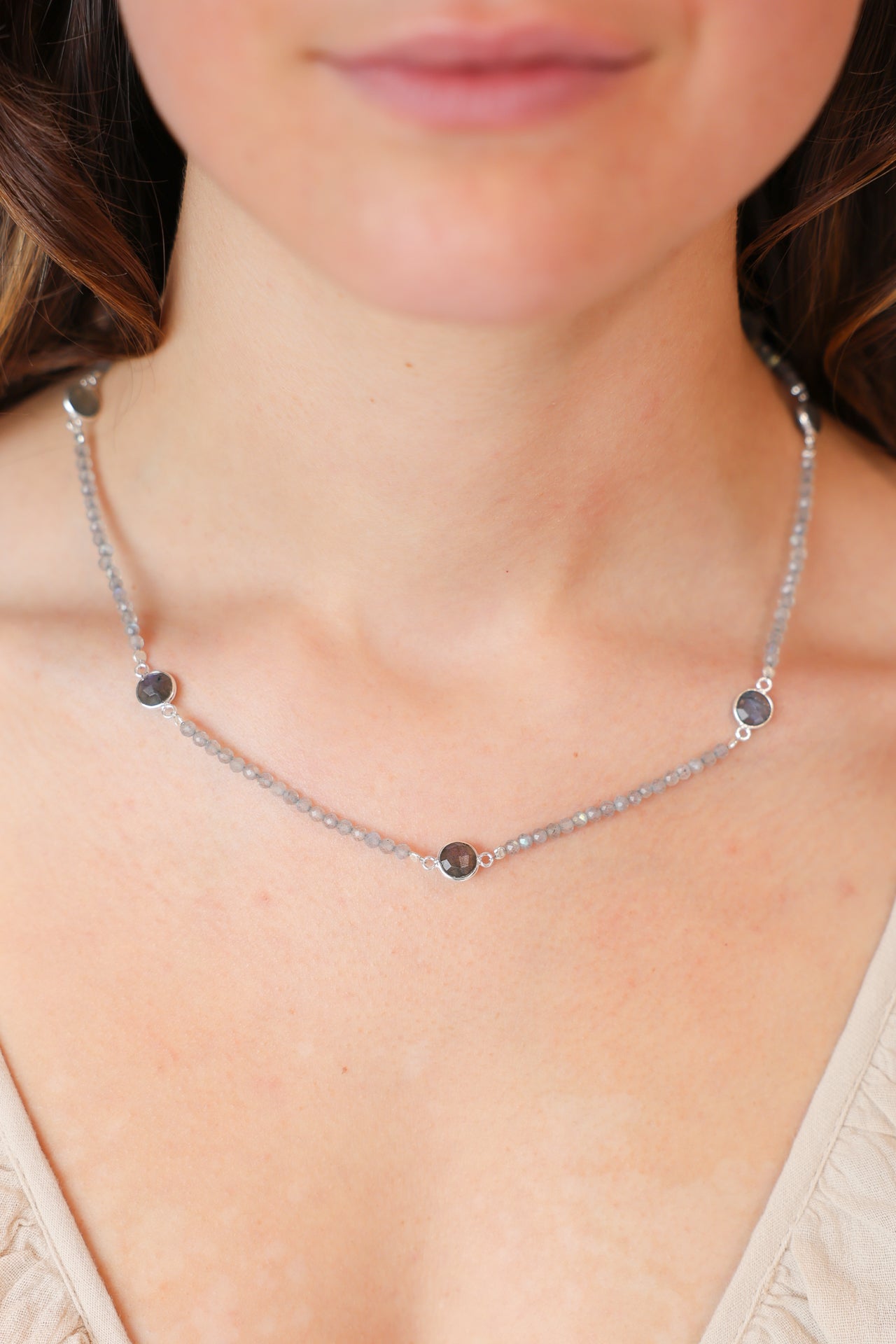 Lakit Labradorite Bead Necklace – Tree of Life