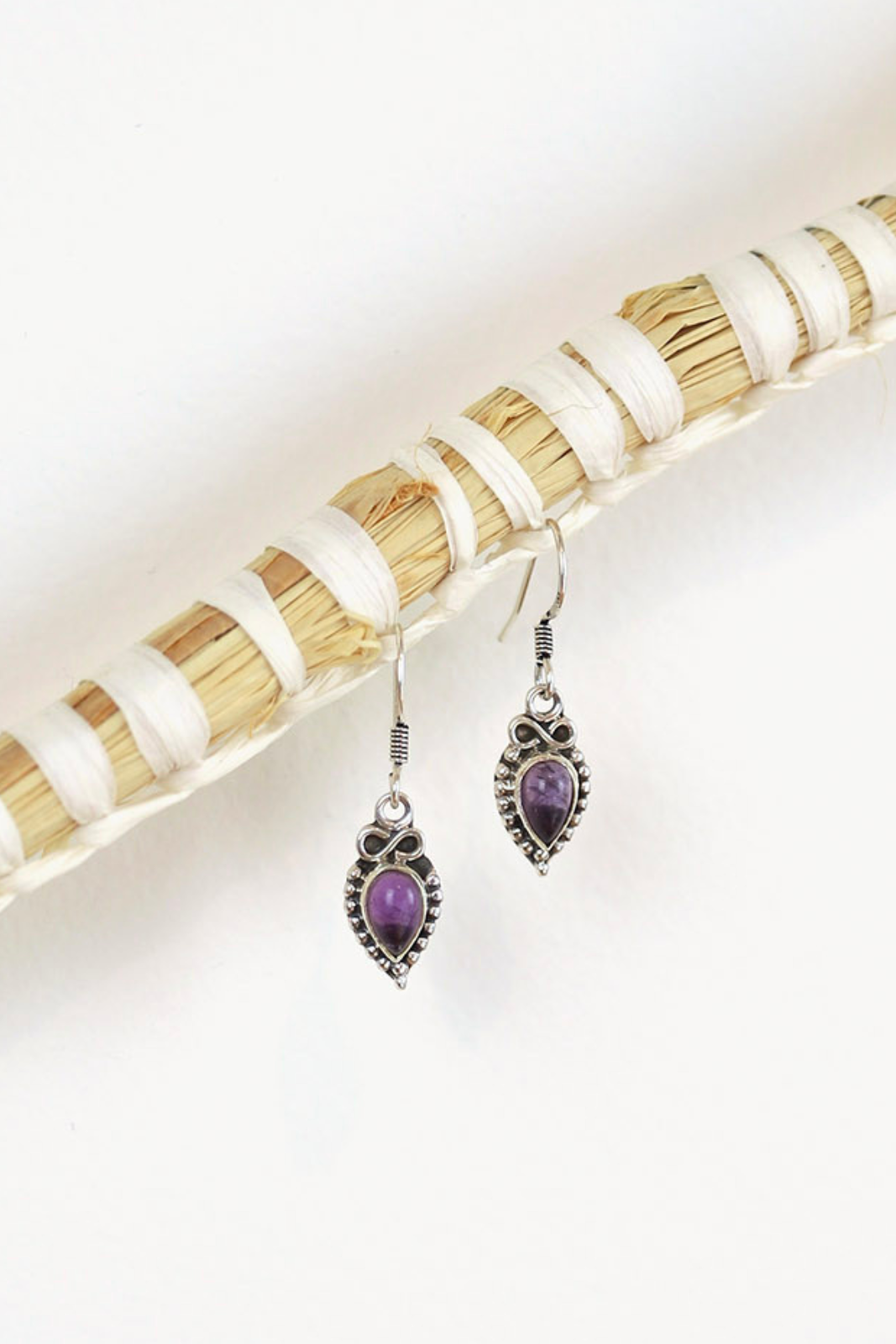 Amethyst Iola Earrings – Tree of Life